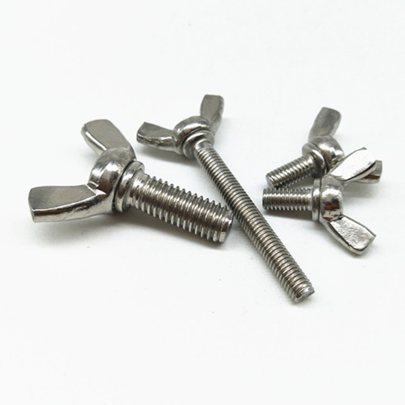 304/201不锈钢蝶形螺丝蝴蝶羊角手拧蝶型螺栓4M5M6M8*12/16/20/25_虎窝淘