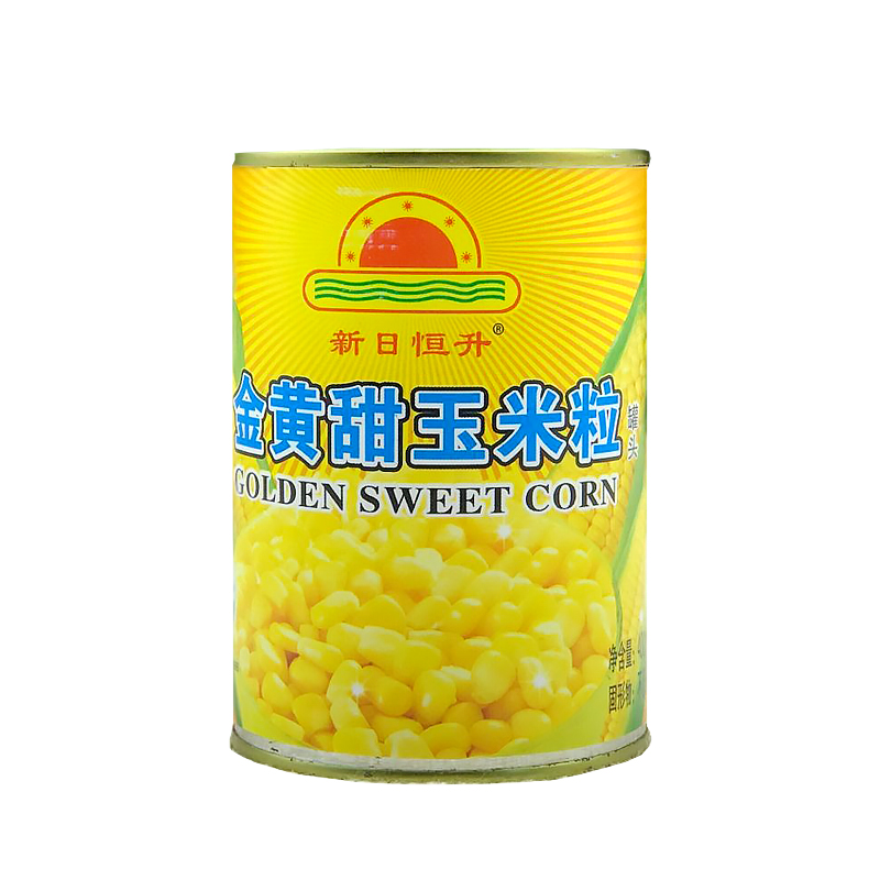 新日恒升玉米粒罐头金黄甜玉米粒钓鱼380g*24罐包邮_虎窝淘