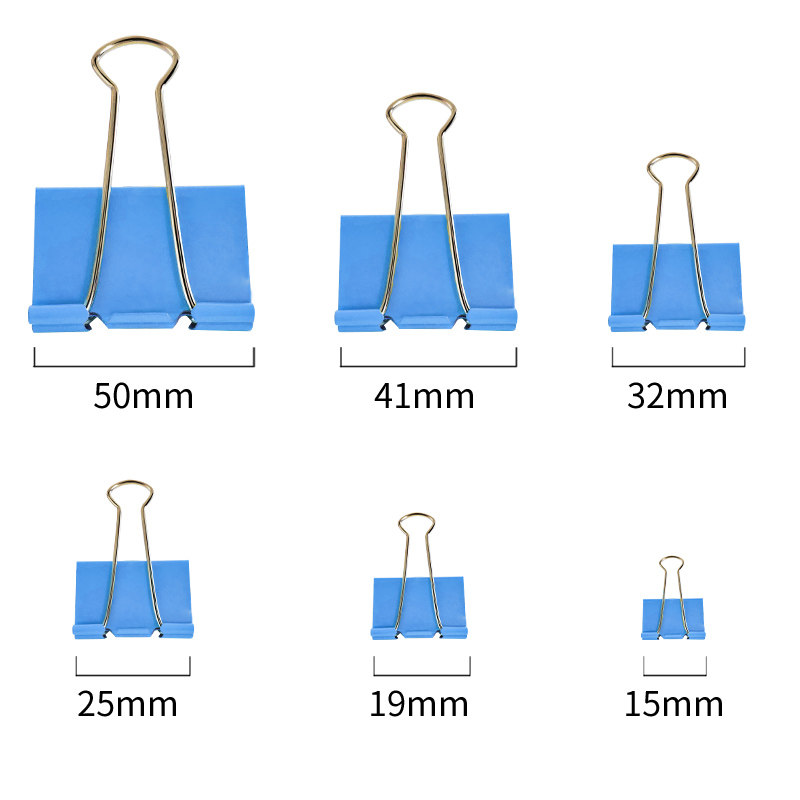 晨光长尾夹彩色混合装文件夹文具夹燕尾夹凤尾夹票夹大号小号办公用品多功能试卷混装50mm固定不锈钢夹_虎窝淘