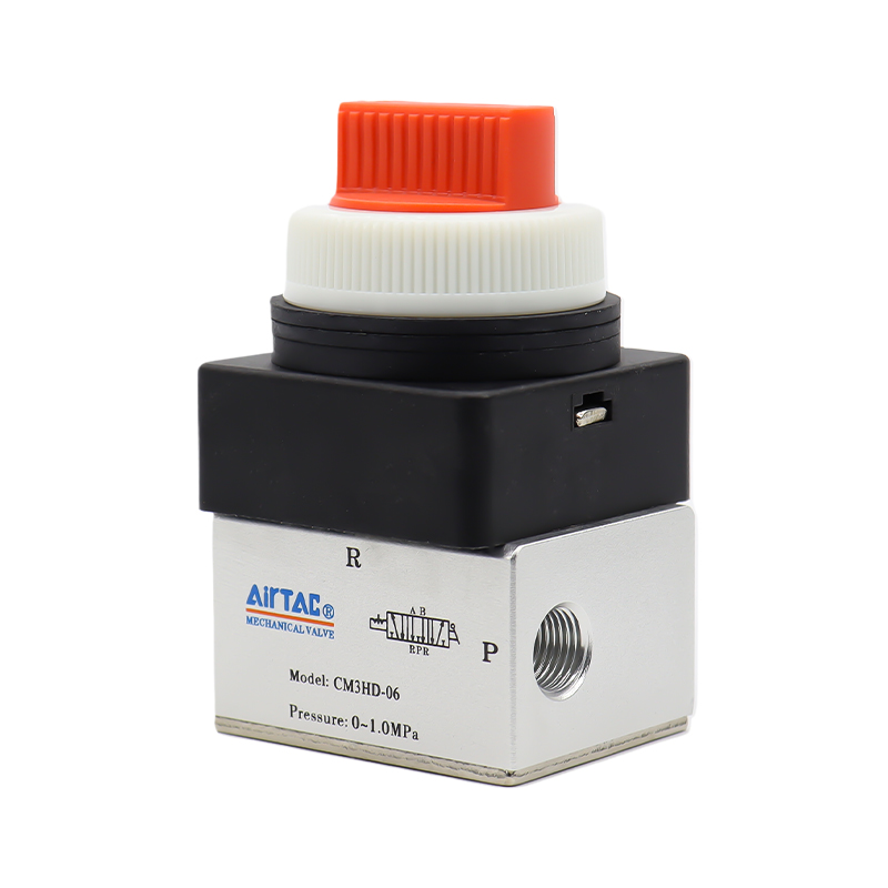 airtac亚德客机械阀手动阀CM3HD05/06/08双动选择型三位五通气阀_虎窝淘