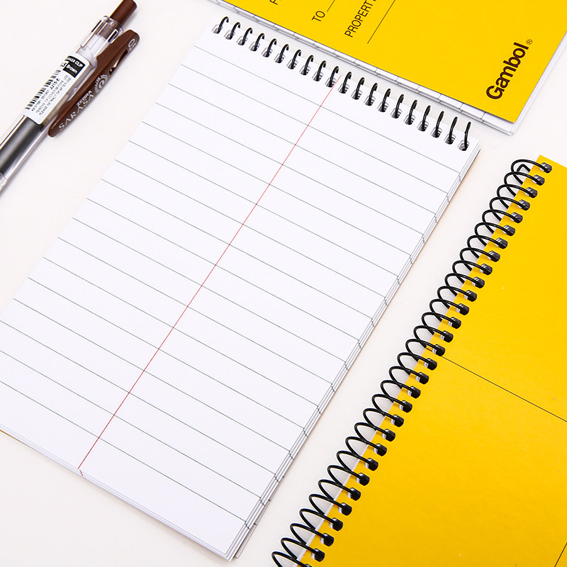 3本装日本KOKUYO国誉笔记本上翻线圈本steno notes口译速记本螺旋分栏本记事本a5/a6渡边学生单词记忆本S6090_虎窝淘