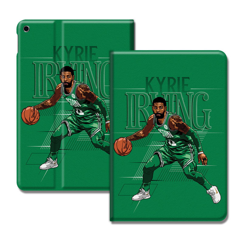 适用ipad保护壳2021版pro欧文NBA篮球潮男保护套11寸三折air4平板2020第876代2019笔槽air2/air3 ...