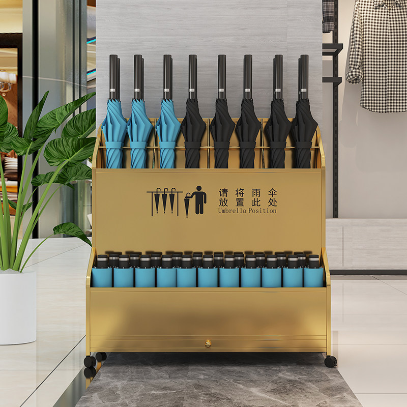 雨伞收纳架大容量银行售楼处雨伞置物架酒店学校公司收纳放雨伞架_虎窝淘
