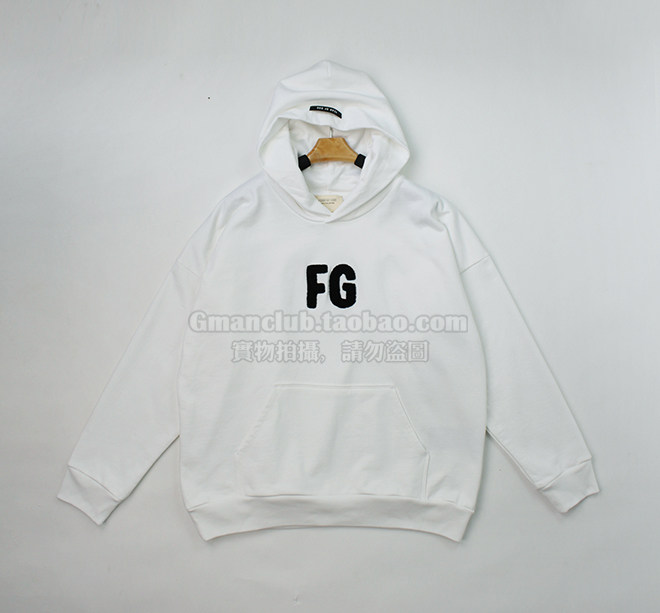 Gman高街 FOG ESSENTIALS第六季6th买手店FG刺绣连帽衫套头卫衣_虎窝淘