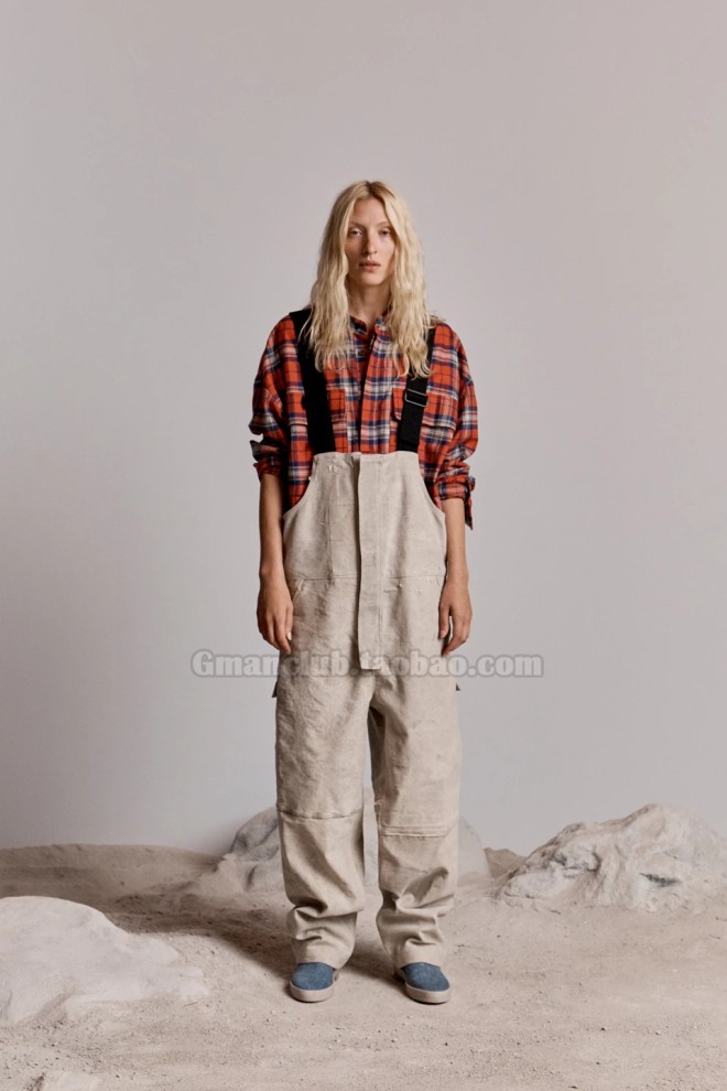 Gman高街FOG ESSENTIALS 6th第六季立领格子法兰绒格纹长袖衬衫_虎窝淘