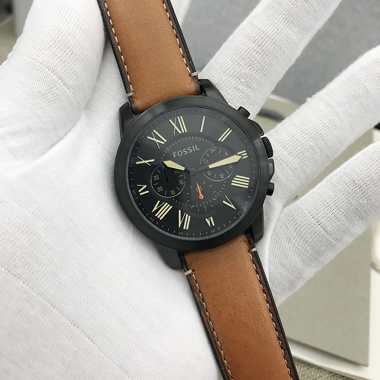 现货FOSSIL手表棕色皮带商务休闲三眼计时石英表男表FS5241包邮 - 小编推荐 - WePost 全民代运 - 马来西亚中国淘宝代运与集运专家
