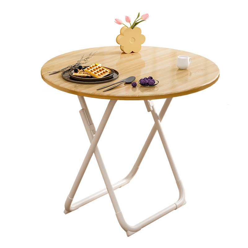 小桌子可折叠餐桌椅家用户型简易圆桌出租屋户外便携摆摊吃饭方桌_虎窝淘