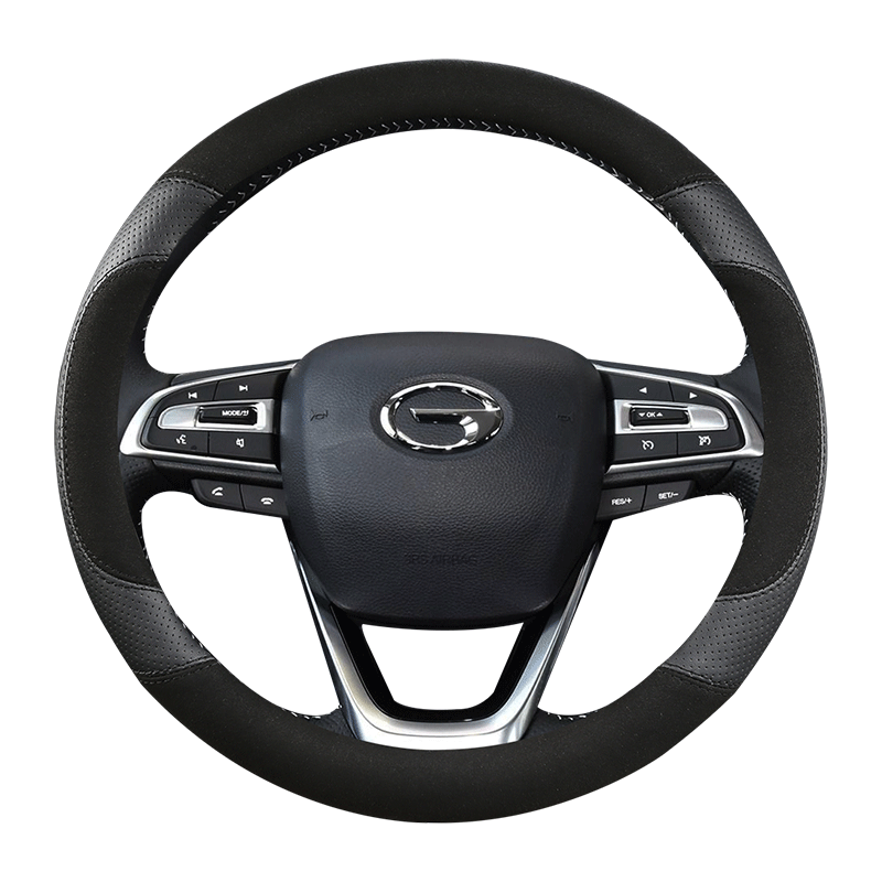 广汽传祺GS4传奇GS3 GS5 GS7 GS8 GA6 GA4翻毛皮防滑汽车方向盘套_虎窝淘