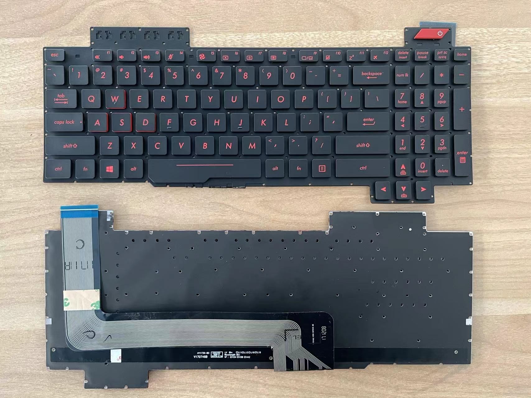 Asus华硕ROG FX63VD fX503VD ZX63V FX63VE笔记本键盘背光_虎窝淘