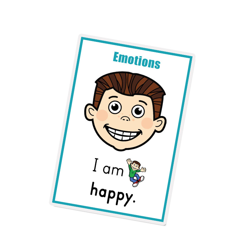 表情情绪感觉英文单词卡片幼儿闪卡儿童早期训练英语教师教具玩具_虎窝淘