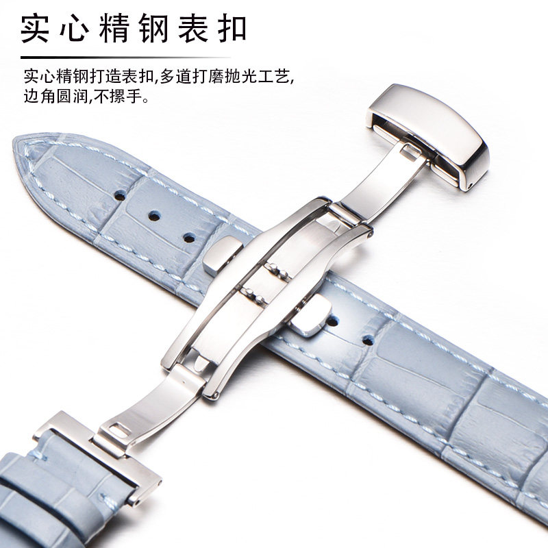 适配MK MK2277 2425 2290 2281 2280系列真皮表带凹口手表带男女_虎窝淘