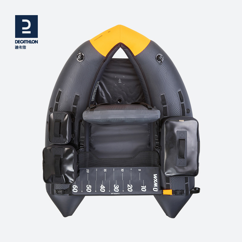 迪卡侬单人路亚船水上钓鱼船路亚船筏钓折叠船橡皮艇充气船OVFI_虎窝淘