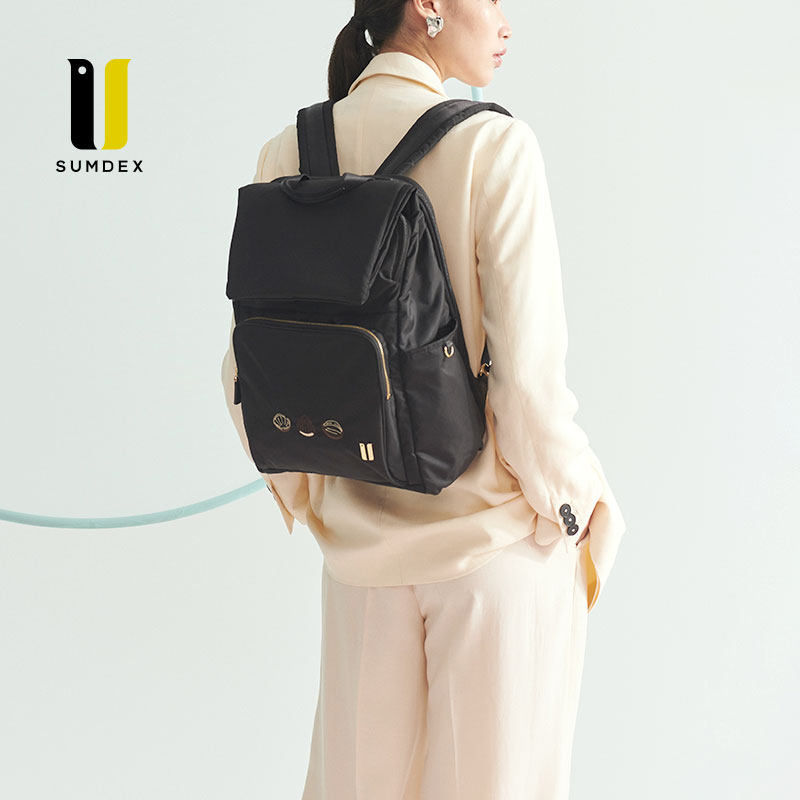 sumdex森泰斯新款商务时尚双肩包女士防盗尼龙旅游电脑背包704BHN_虎窝淘
