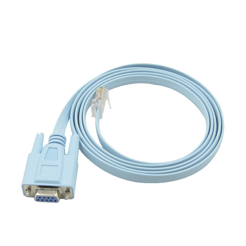 RJ45转九针串口 RJ45转RS232网络八芯转DB9针路由器调试配置线_虎窝淘