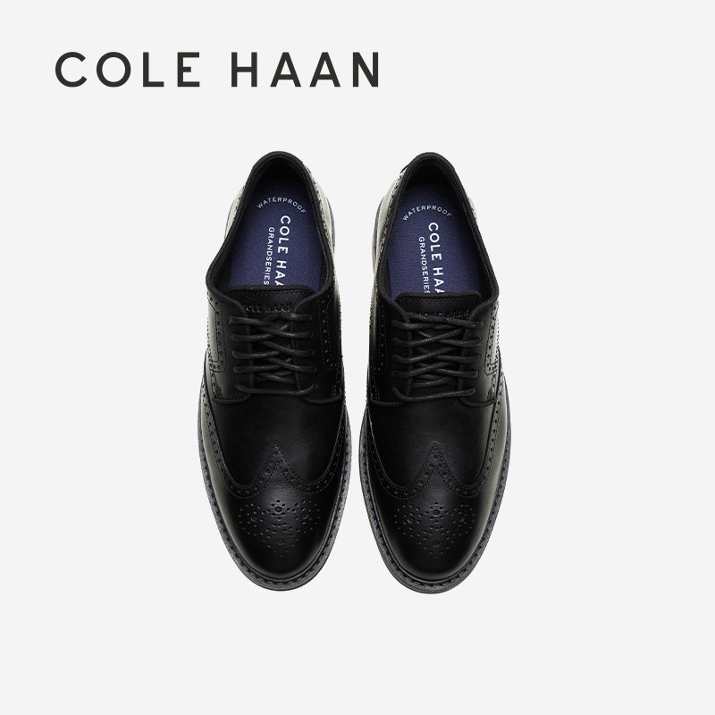 Cole Haan/歌涵男鞋牛津鞋 23春季新款布洛克德比鞋皮鞋男C34121_虎窝淘