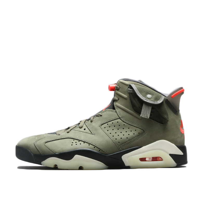 烽火体育 Air Jordan 6 x TS联名 AJ6军绿夜光鬼脸 CN1084-200_虎窝淘