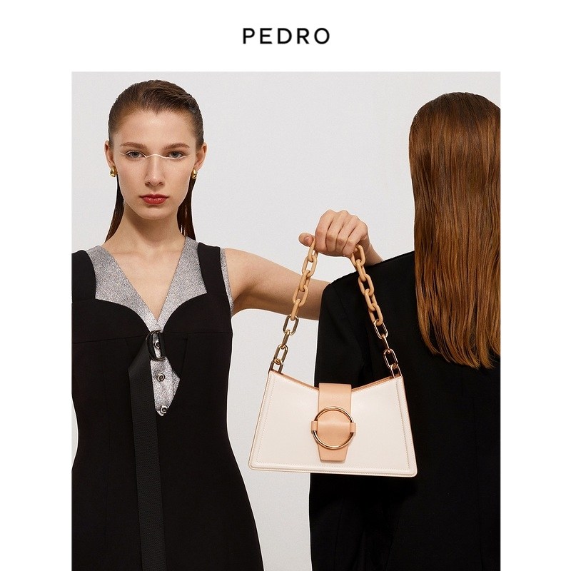 PEDRO腋下包圆环插带樱花包单肩包手提包法棍包PW2-75060042_虎窝淘