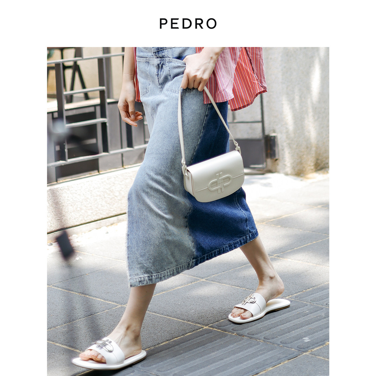 【母亲节礼物】PEDRO牛皮腋下包Icon系列马鞍包PW2-75210151_虎窝淘