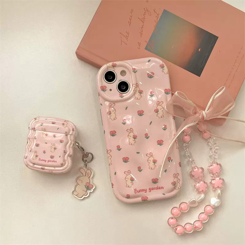 opporeno9pro手机壳可爱花朵兔子新款a97硅胶96全包93s防摔58女士潮5k高级感r17曲面屏a1pro网红Reno6/7/8套_虎窝淘