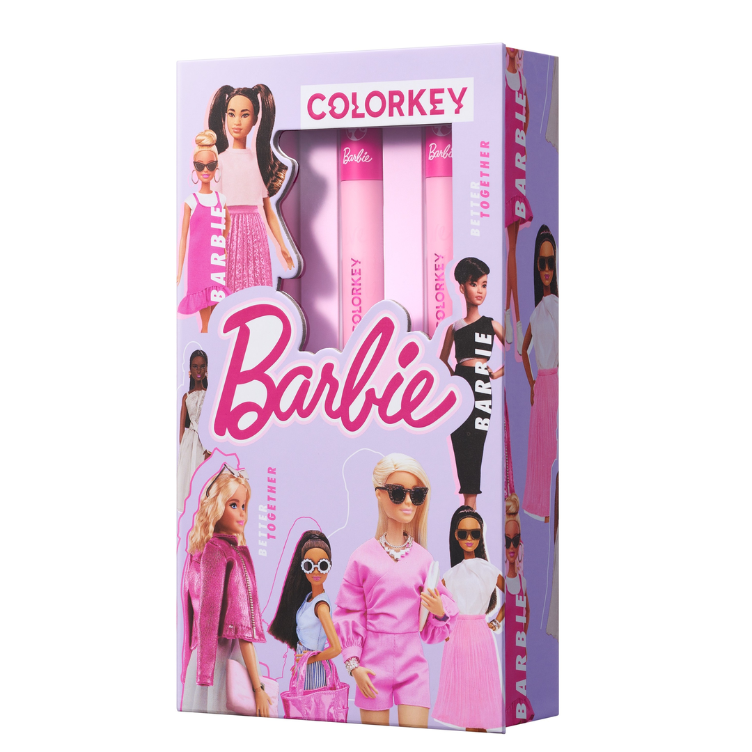 colorkey珂拉琪芭比联名唇釉礼盒迷你mini套盒口红丝绒镜光七夕节_虎窝淘