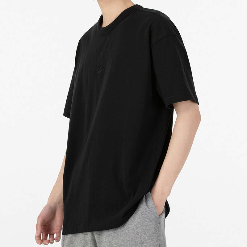 Nike耐克短袖男装2022夏季新款运动服透气休闲圆领T恤DO7393-010_虎窝淘