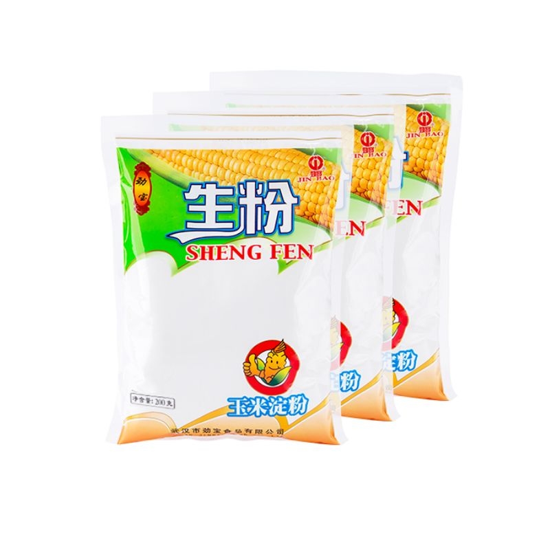 200g*3袋玉米淀粉(共600g)劲宝食用生粉鹰粟粉勾芡烘培调肉家用_虎窝淘