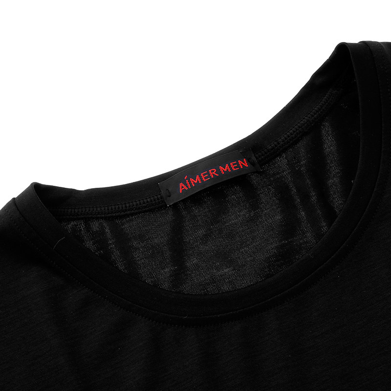 aimer men爱慕先生限量创意T恤圆领短袖麋鹿NS81D671_虎窝淘