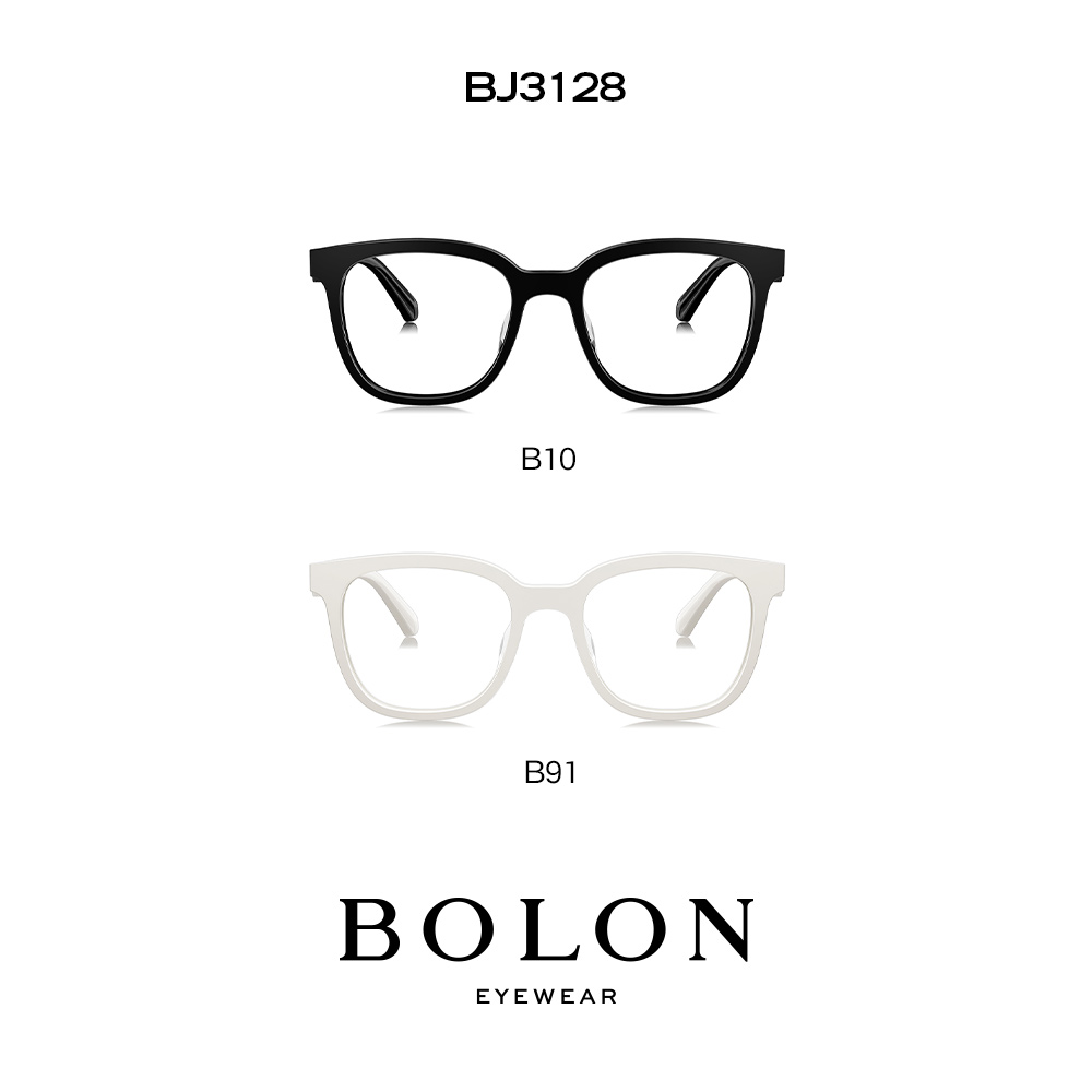 BOLON暴龙近视眼镜文艺黑框板材眼镜架男女光学镜可配度数BJ3128_虎窝淘