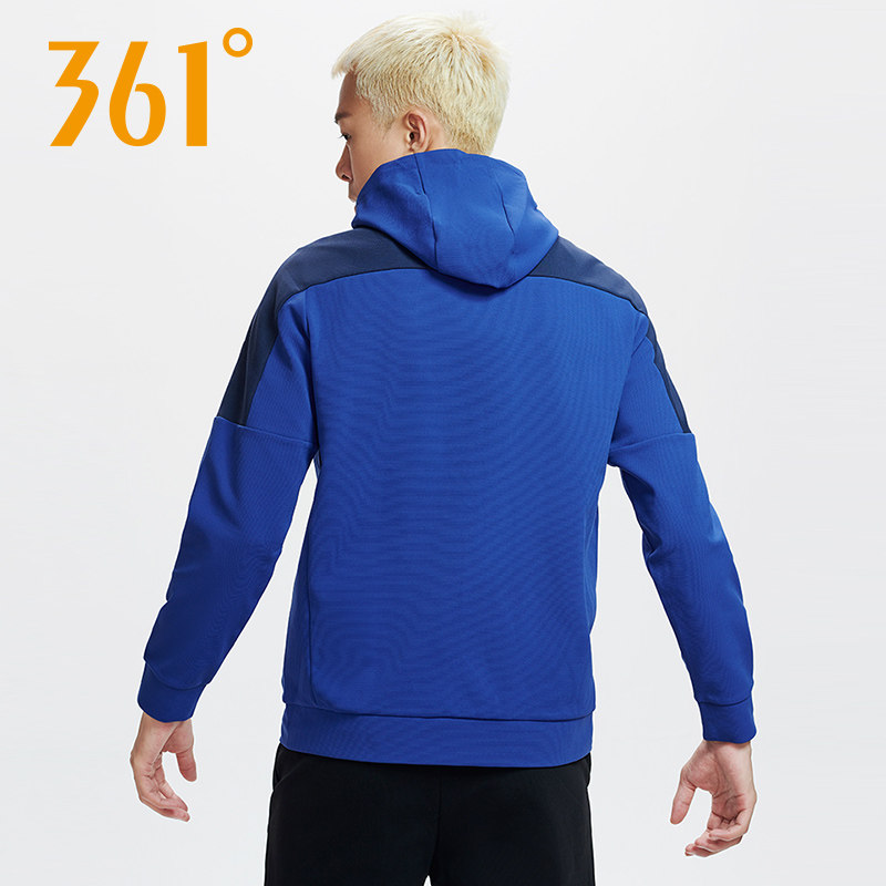 361男装运动卫衣男2023春季新款连帽开襟卫衣361度上衣外套男_虎窝淘