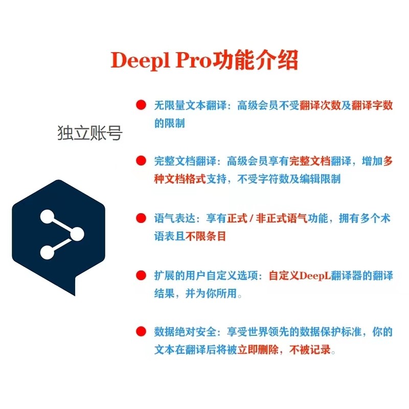 deepl pro专业版高级会员 pdf翻译额度独享文献翻译中英文 api_虎窝淘