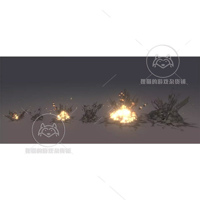 Unity Stylized Explosion Package风格化爆炸特效包 1.3_虎窝淘