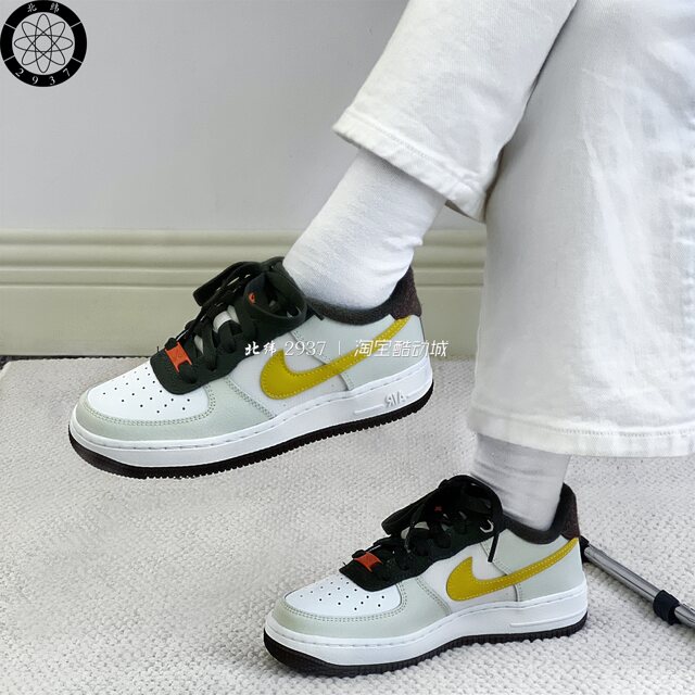 Nike/Nike Air Force 1 AF1 Air Force One pure white classic sneakers ...