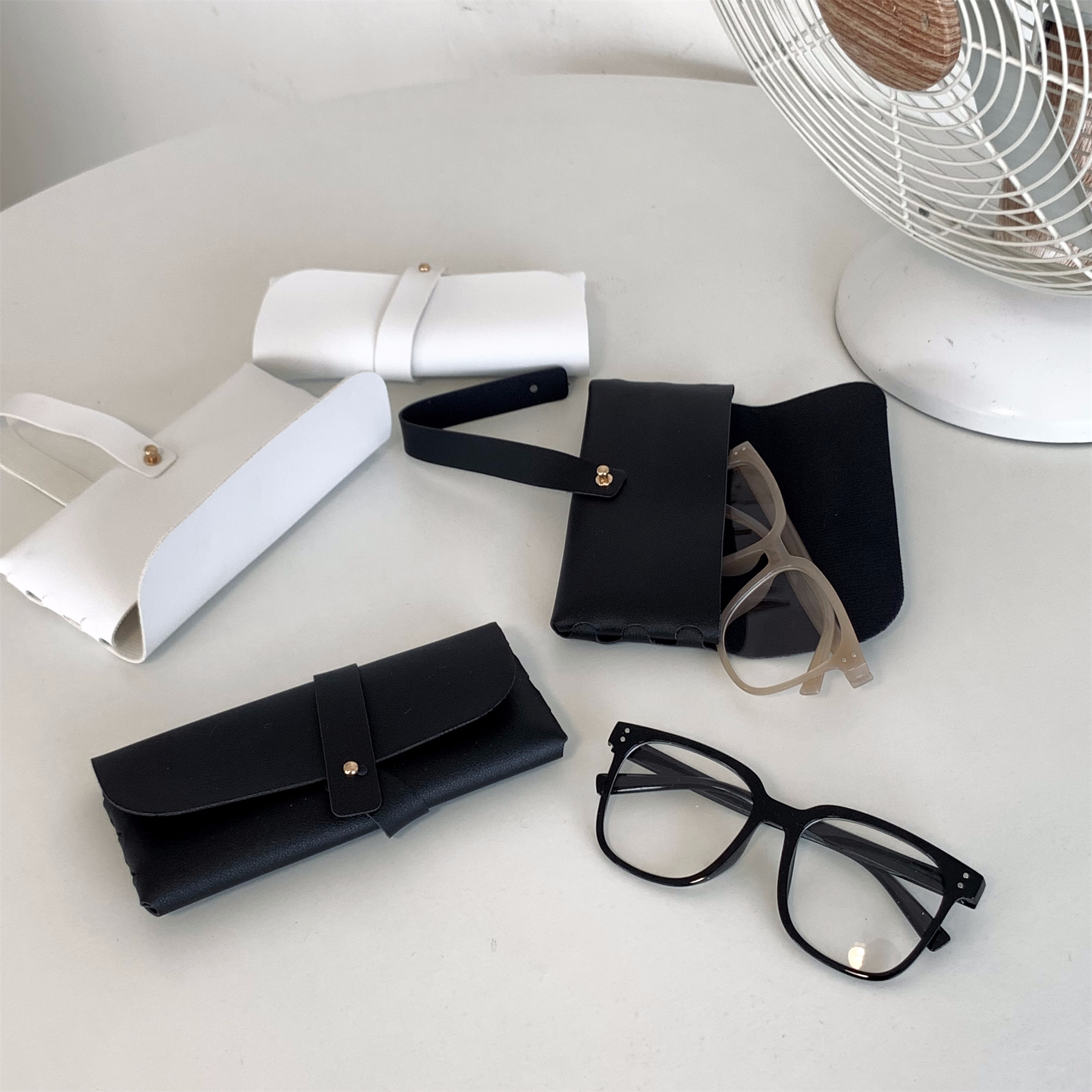 FACAI日杂满20元包邮眼镜盒太阳镜墨镜盒pu皮软包眼镜盒收纳盒_虎窝淘