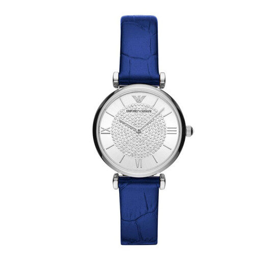 Armani阿玛尼手表满天星女表新款时尚镶钻腕表皮带石英表AR11269_虎窝淘