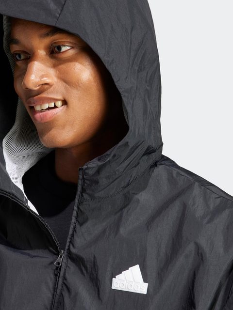 Casual hooded jacket men's spring adidas official outlets light sports ...