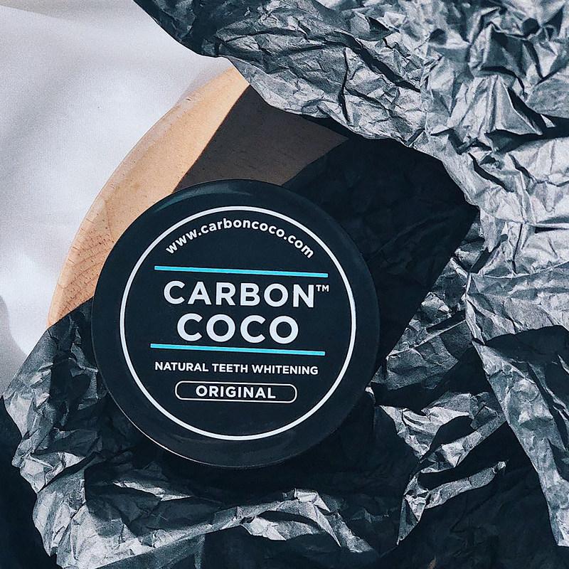 正品澳洲进口Carbon Coco天然椰子壳牙粉透明质酸牙膏水牙线套装_虎窝淘