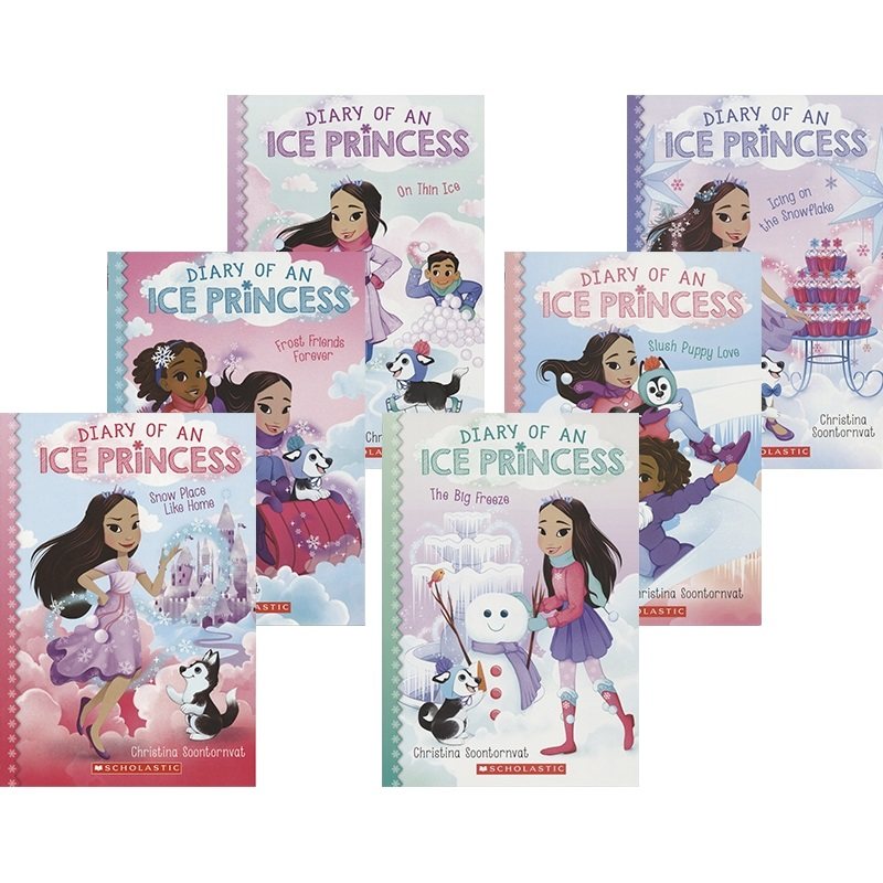 Scholastic Diary of an Ice Princess冰雪公主日记6册套装儿童英语桥梁书初级章节读物 7-10岁英文原版进口 ...