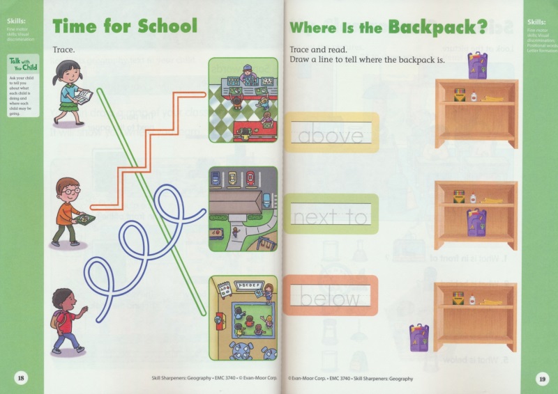 Evan-Moor Skill Sharpeners Grade K美国加州教辅技能铅笔刀练习册幼儿园大班儿童英语Reading Math ...
