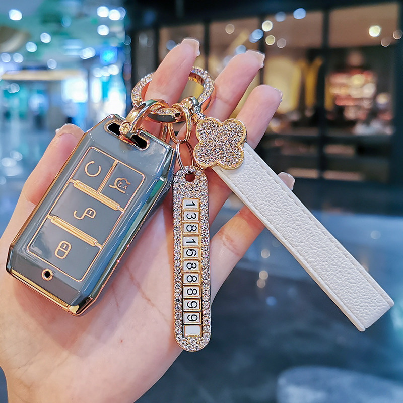 比亚迪钥匙套e1/e2/e3/s2包BYD元pro新能源秦EV/535车钥匙扣女_虎窝淘