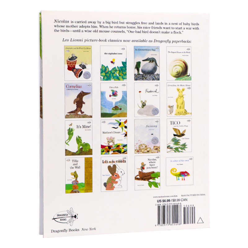 尼古拉斯你去哪儿了英文原版绘本 Nicolas, Where Have You Been?四度凯迪克奖得主Leo Lionni李欧李奥尼作品 ...