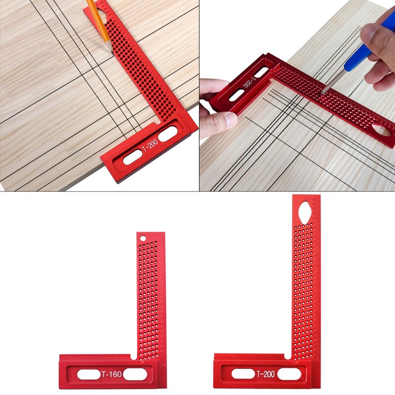 Multifunctional Woodworking T-shaped Right-angle Scribe Rul_虎窝淘