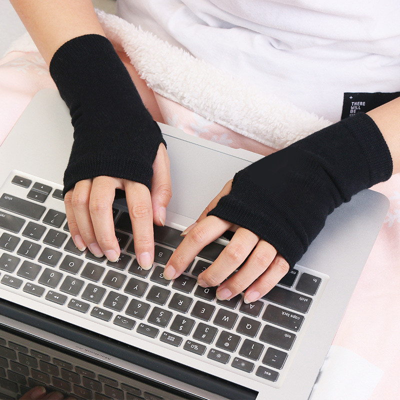 Women Short Fingerless Gloves Cosplay Mitten Unisex Overslee_虎窝淘