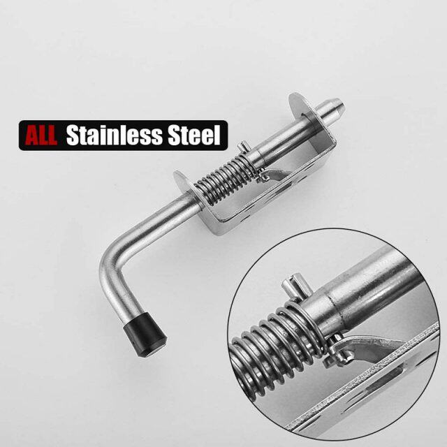 2Pcs 5 Inch Stainless Steel Spring Loaded Latch Pin Barrel B_虎窝淘