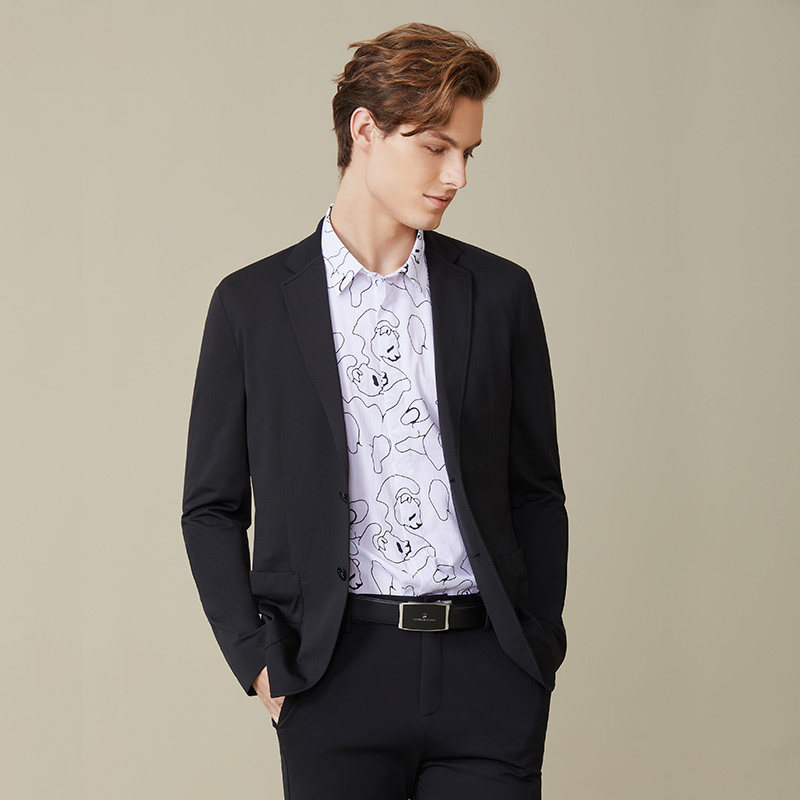 【优雅生活】CANUDILO/卡奴迪路时尚都市休闲西服男单西外套上班_虎窝淘