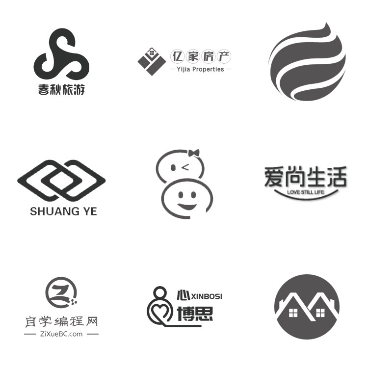 水印logo定制设计企业商标网店注册原创lougou店铺名字卡通图标_虎窝淘