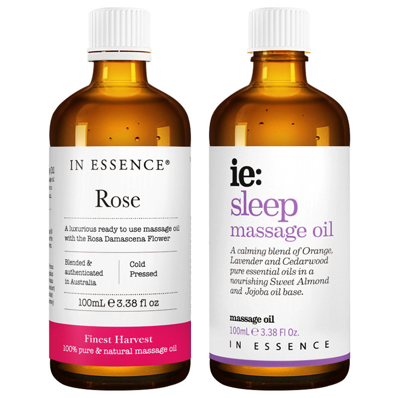 IN ESSENCE澳洲ie品质身体按摩油套装spa腿部滋润刮痧推背通经络_虎窝淘