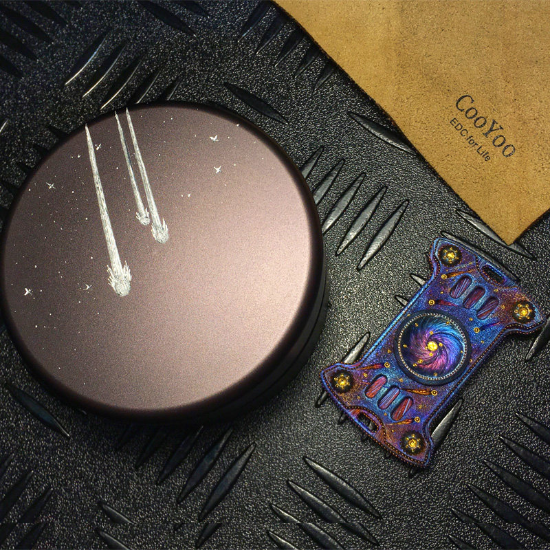 CooYoo酷友行三手雕七夕纪念版夕夜星雨指尖陀螺高端EDC酷玩_虎窝淘