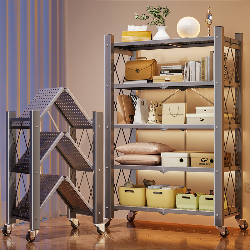 佳帮手货架置物架多层落地储物快递家用仓库收纳可移动阳台铁架子_虎窝淘
