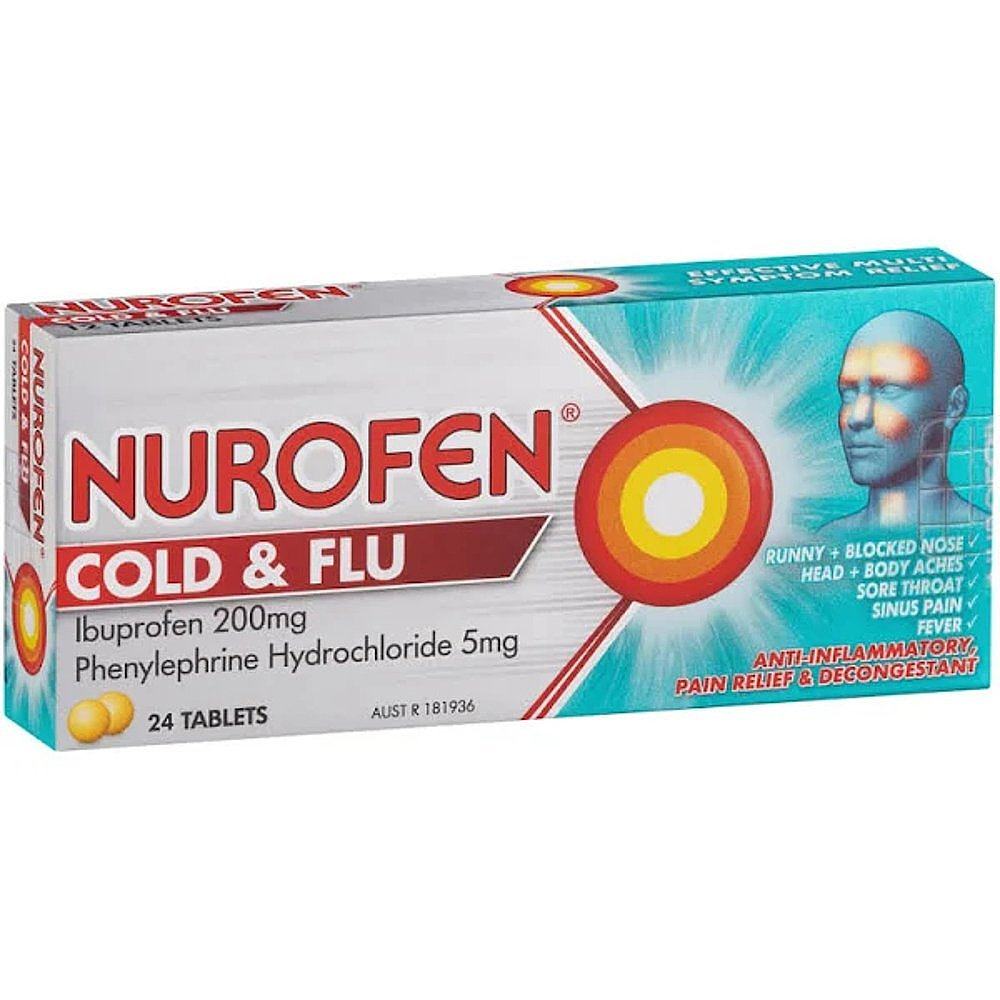 澳大利亚直邮澳洲NUROFEN布洛芬 症状缓解 止痛退烧 24粒/盒 - 价格144