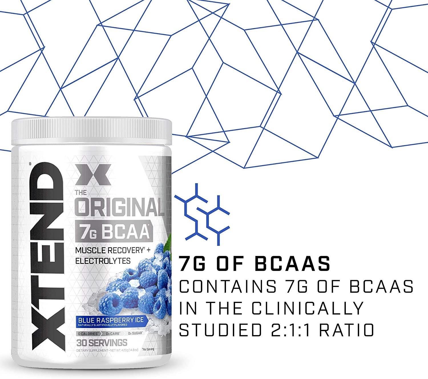 美国直邮 XTEND Original BCAA Powder含氨基酸无糖肌肉恢复饮品_虎窝淘